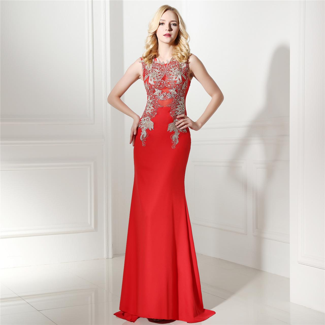 Modest Mermaid Prom Dresses For Women 2018 Formal Evening Gowns on Luulla